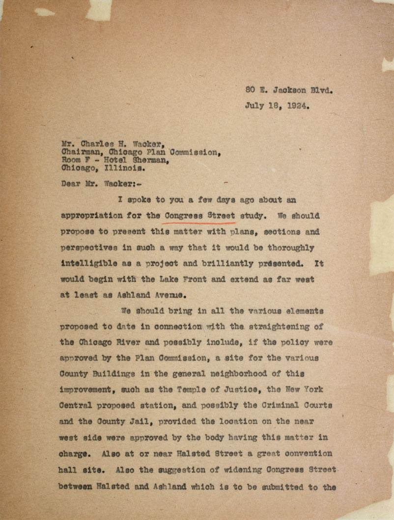 ECC | Bennett, Edward H., to Charles H. Wacker