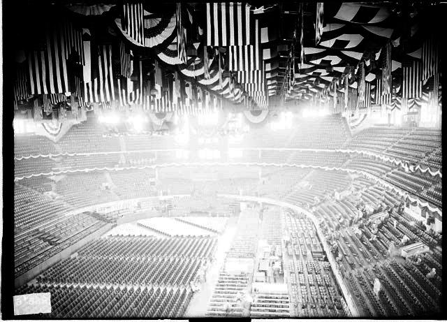 ECC | [Chicago Stadium decorated for the 1932 Republican National