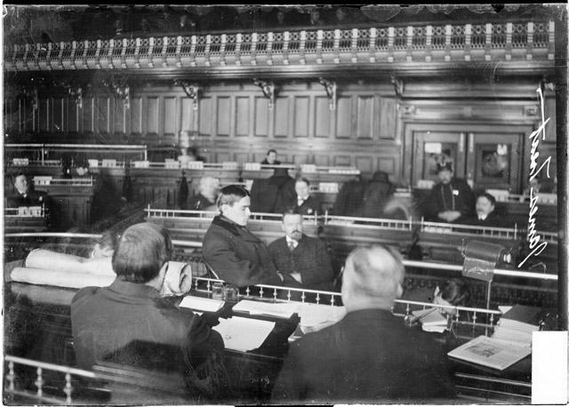 ECC | [James Treat testifying before the speaker's rostrum in the