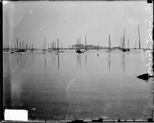 ECC | [Sailboats on the water in Belmont Harbor in Chicago]