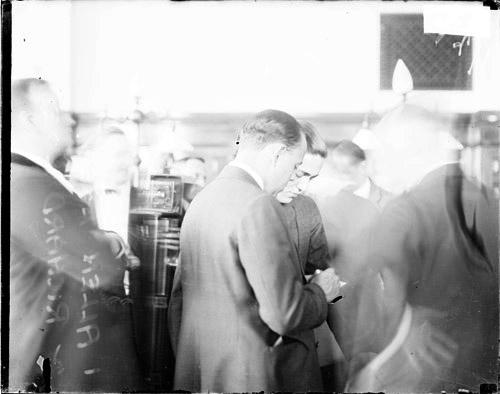 ECC | [Allan Loeb and Richard Loeb standing in a crowded courtroom