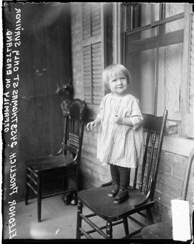 ECC | [Eastland disaster, Eleanor Froelich, a toddler, standing on