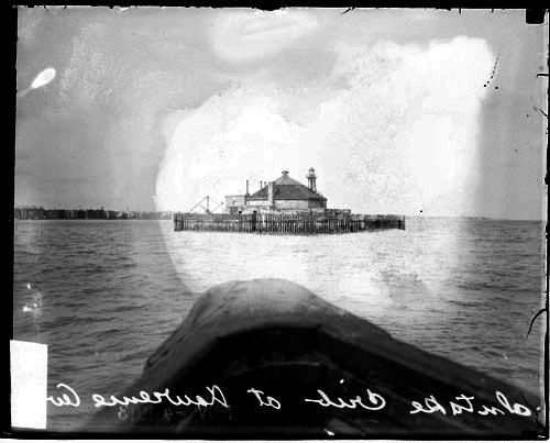 ECC | [Water intake crib on Lake Michigan at Lawrence Avenue]