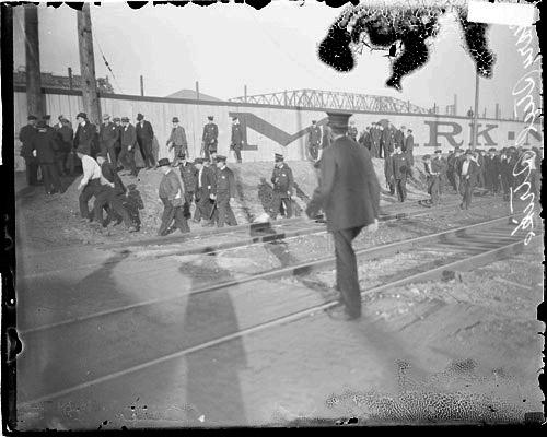ECC | [Strike at U.S. Steel Corporation, Gary, Indiana, with view