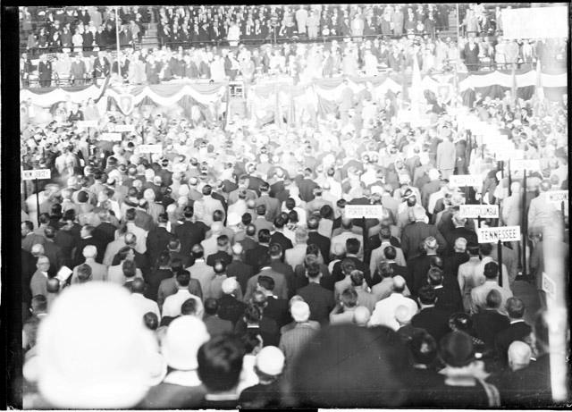 ECC | [Chicago Stadium floor filled with delegates at the 1932 Rep