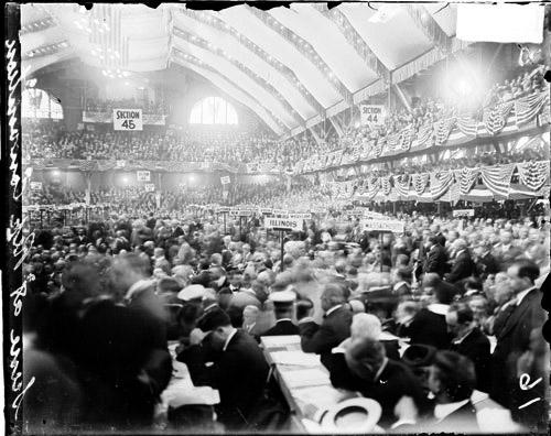 ECC | [Delegates gathered by signs with states' names, attending t