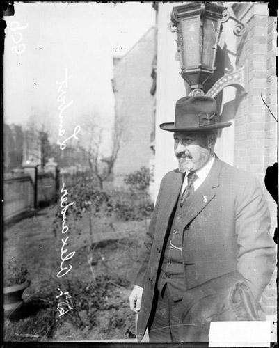 ECC | [Dr. Alexander Lambert standing at an entrance to Mercy hosp