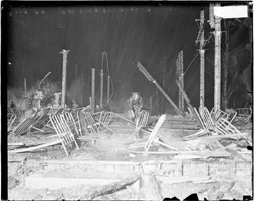 ECC | [Burned room full of beds after a fire at Chicago State Hosp