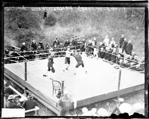 ECC | [Outdoor boxing match at the Great Lakes Naval Training Stat