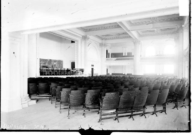 ECC | [Auditorium at the Chicago Normal School, light exposure]