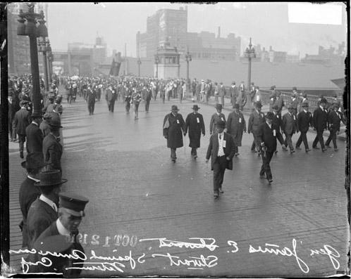 ECC | [Post office inspector, General James Stuart, walking with S