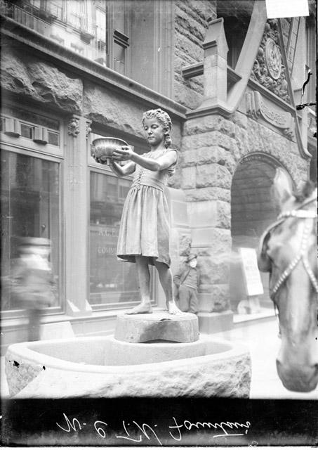 ECC | [Fountain Girl, showing the statue from the front with a sto