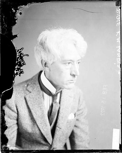 ECC | [Judge Kenesaw Mountain Landis sitting in room]