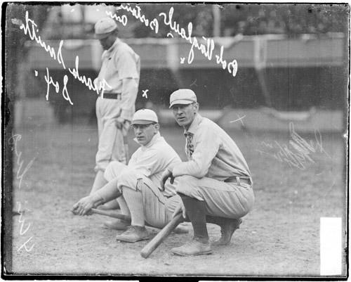 ECC | [Baseball players Bob Unglaub, Boston Red Sox, and Frank Smi