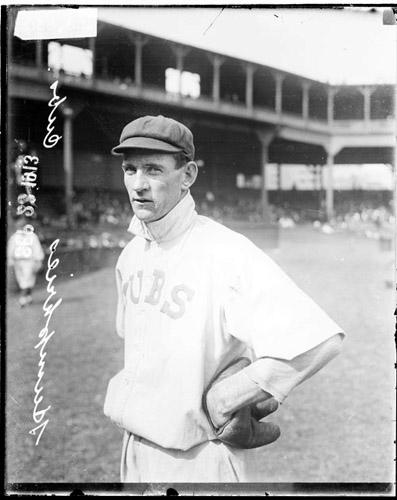 ECC | [Baseball player, Humphries, Cubs, standing on the field at