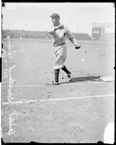 ECC | [Baseball player, Chick Gandil, Cleveland Indians, throwing