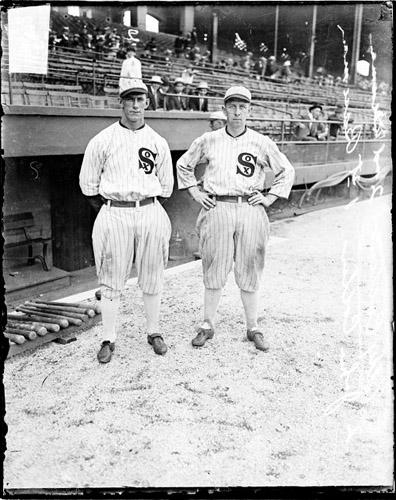 ECC | [Baseball players, John Collins and Eddie Collins, White Sox
