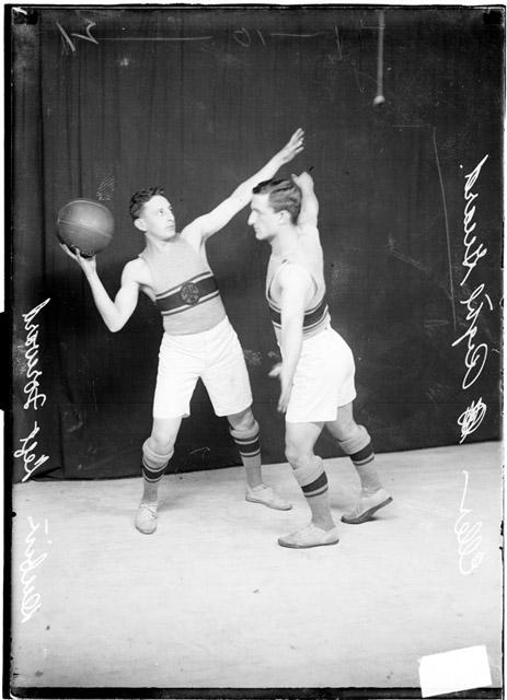 ECC | [Basketball players, Capt. George Dubin and Emanuel Ellen, H