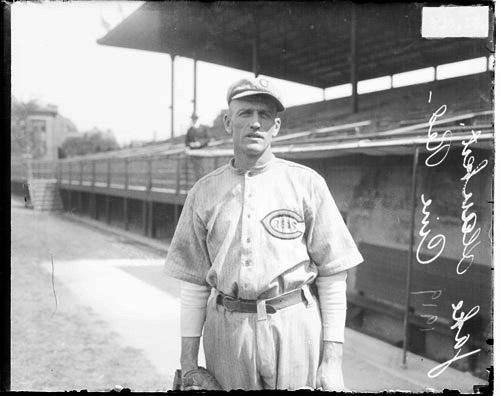 ECC | [Baseball player Jake Daubert, Cincinnati Reds, standing in