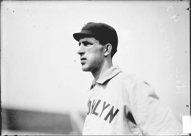 ECC | [Baseball player, Bob Hall, Brooklyn Superbas, standing at W