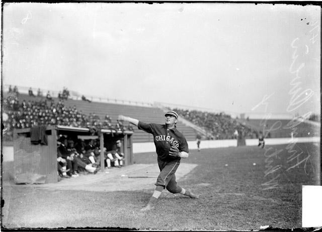 ECC | [Baseball player, Frank Owen, Chicago White Sox, throwing a