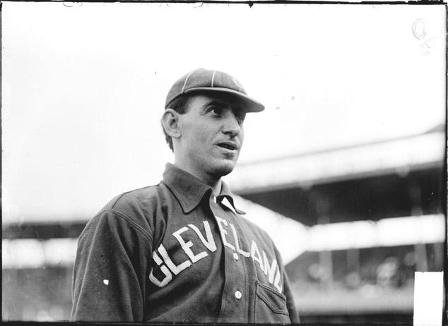 ECC | [Baseball player, Alex Pearson, Cleveland Naps, standing in