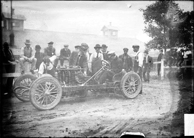 ECC | [Automobile racing driver, Fischer, sitting in an automobile
