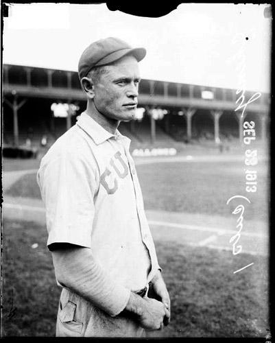 ECC | [Baseball player, Cheney, Cubs, standing on the field at Wes
