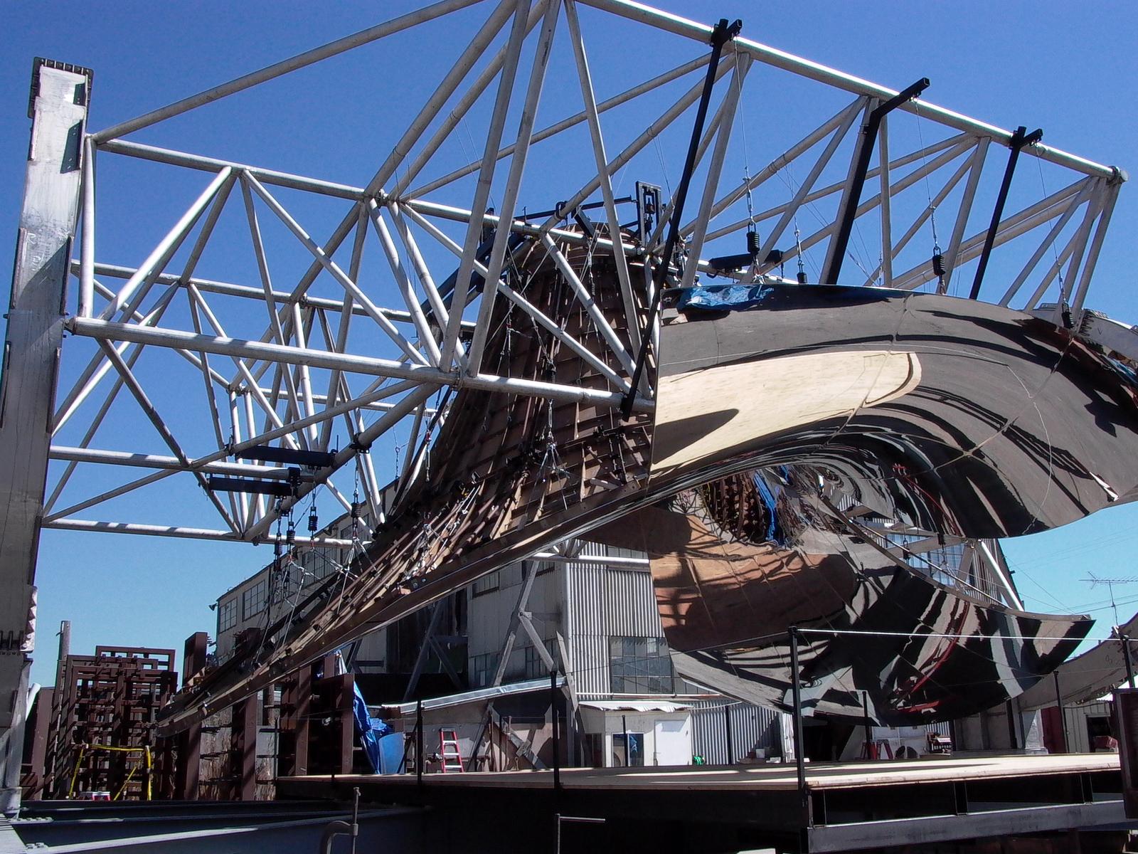 ECC | Cloud Gate, trial assembly in Oakland, California, September