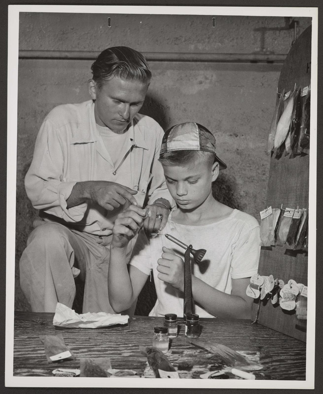 ECC | Sherman Park (0007) Activities - Fishing, 1949-06-30