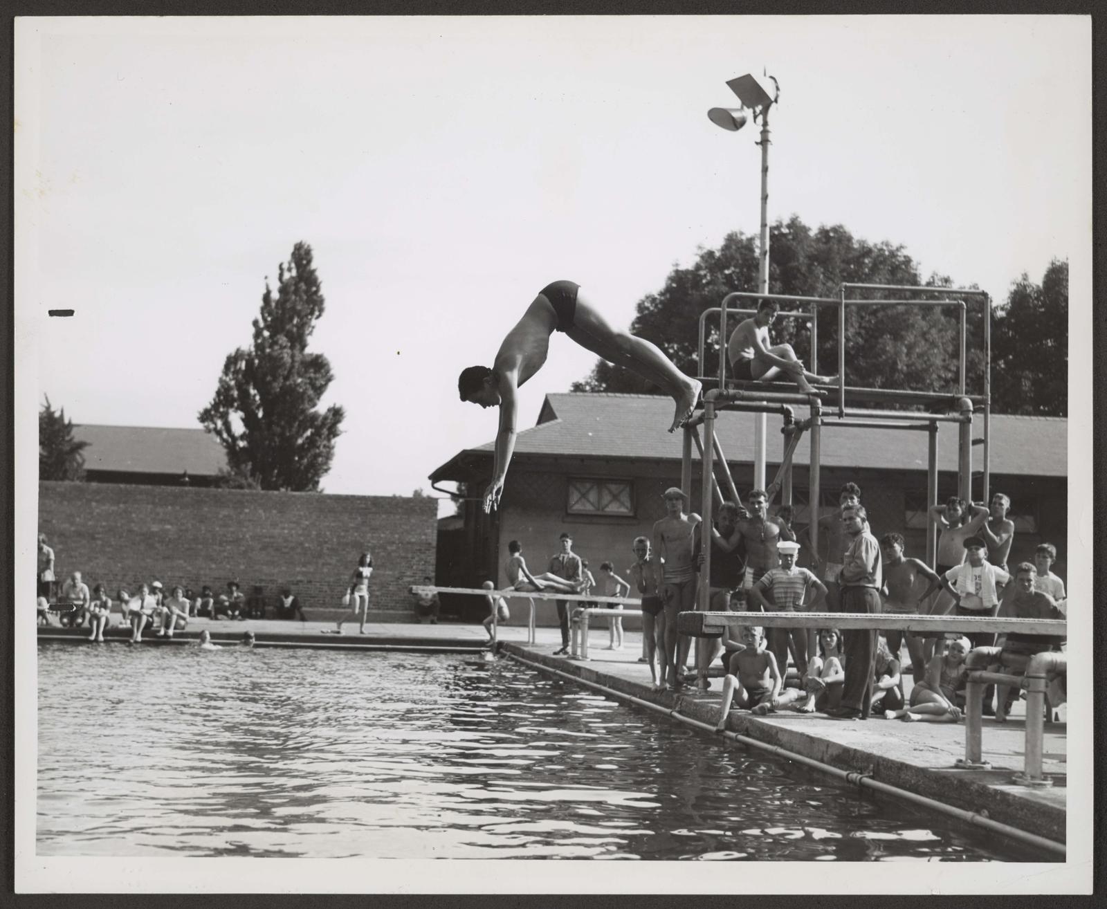 ECC | Sherman Park (0007) Activities - Swimming, 1950