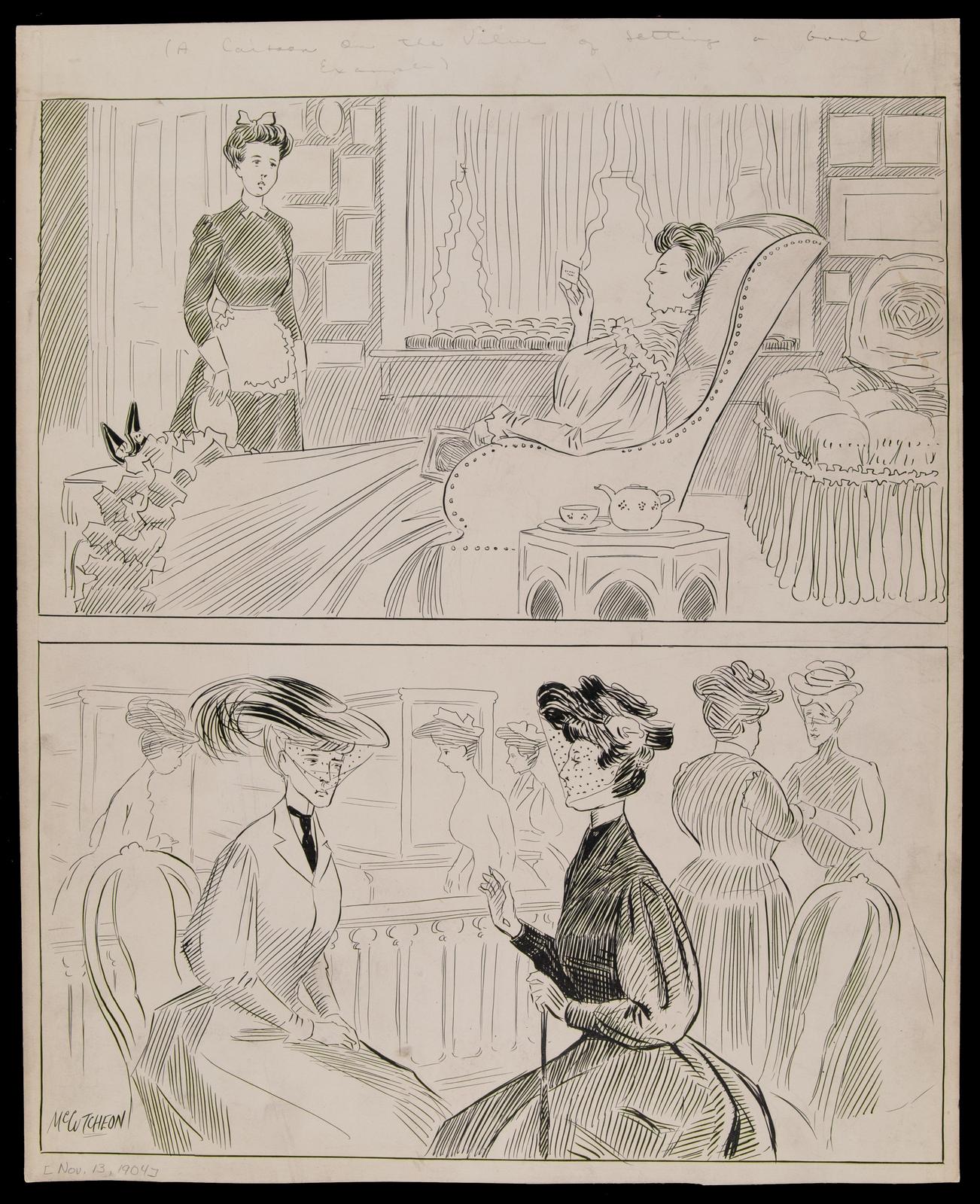 ECC | A cartoon on the values of setting a good example, November