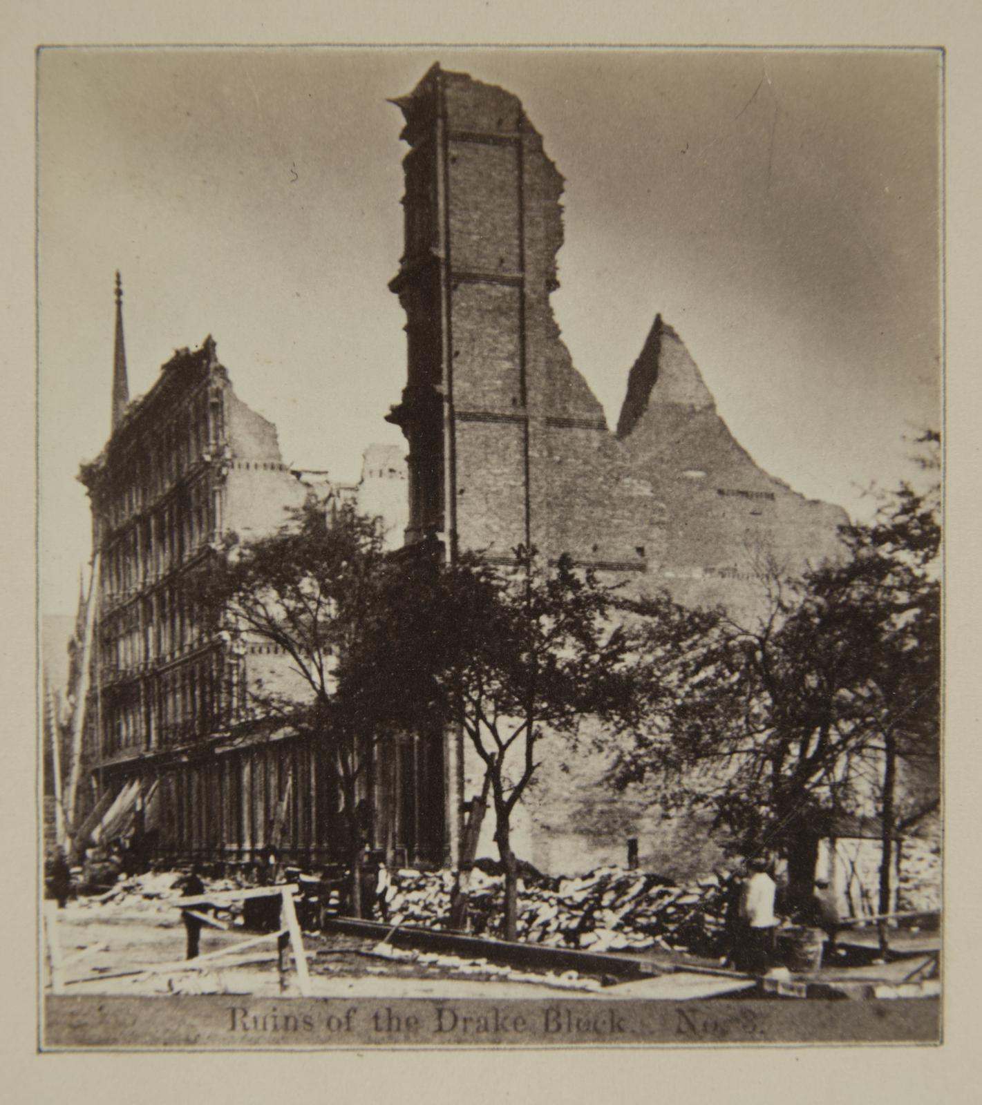 ECC | Chicago Fire of 1871: Ruins of the Drake Block