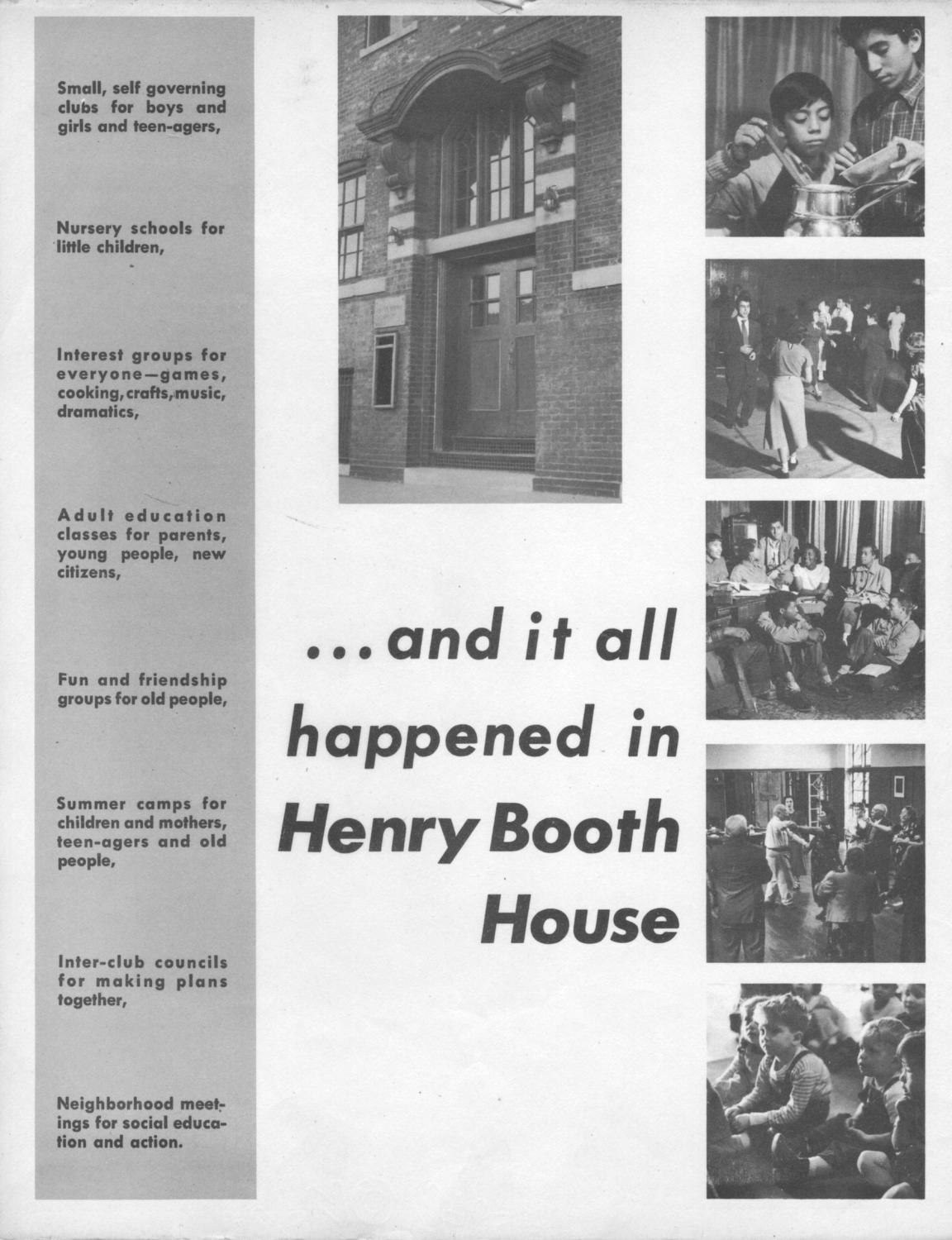 ECC | Henry Booth House flyer