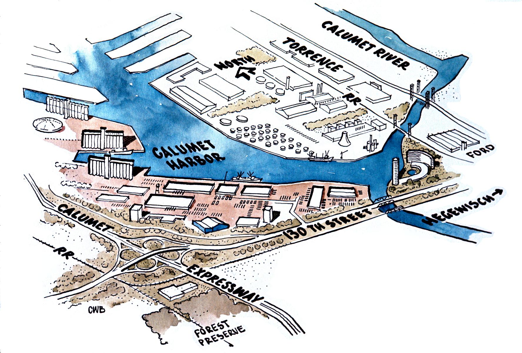ECC | Lake Calumet Harbor, shipping and industrial facilities