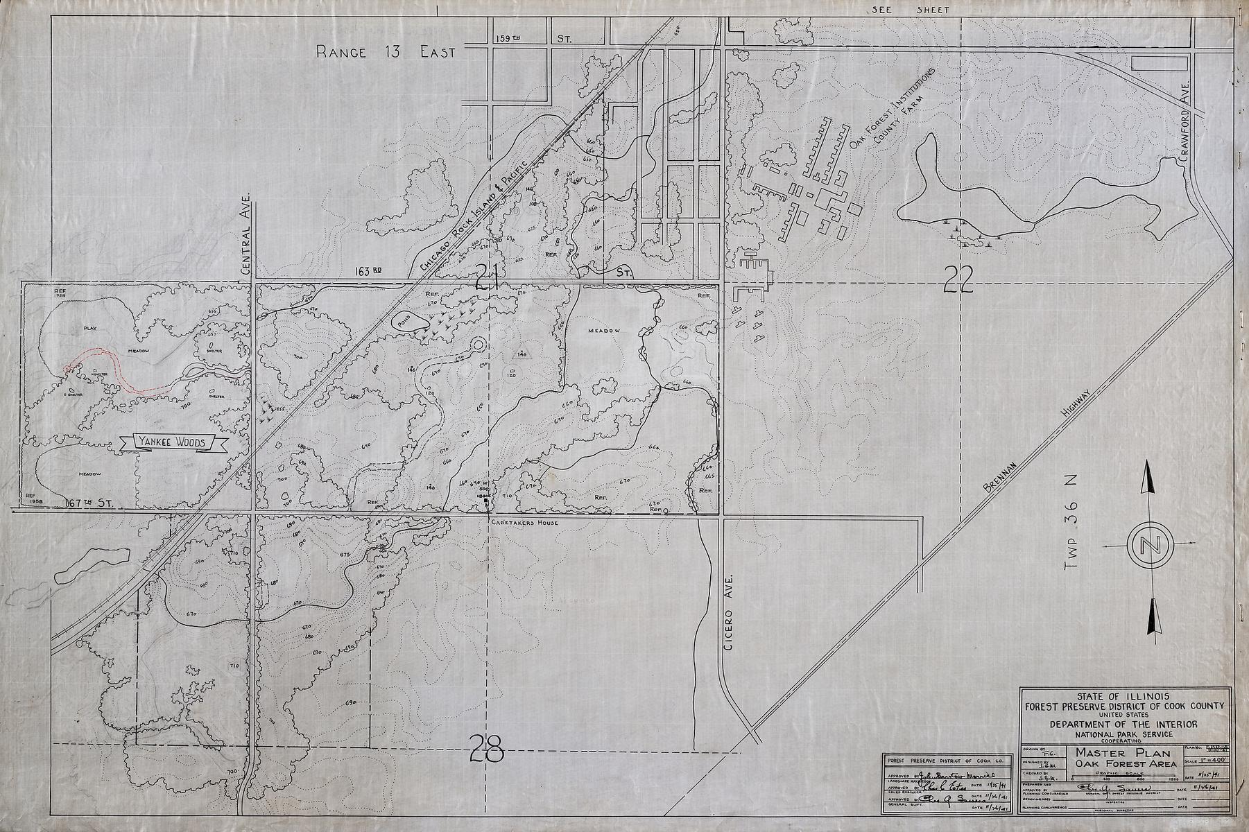 ECC | Master Plan, scale 1"=400