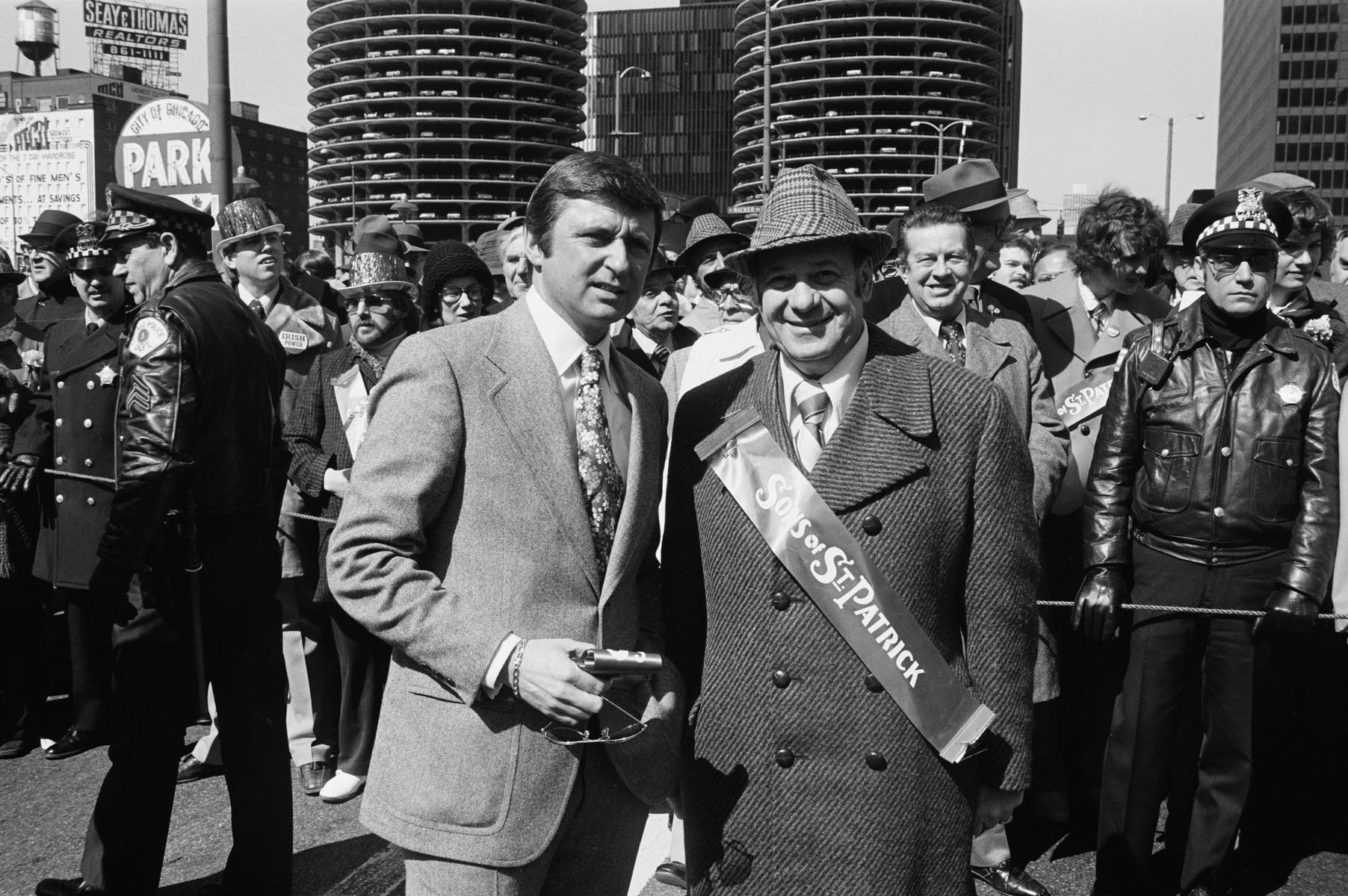 ECC | Congressman Frank Annunzio and Joe Hannon, head of the Chica